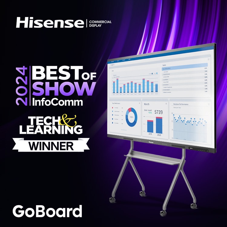 Hisense GoBoard awarded with “Best of Show” for Tech & Learning at ...
