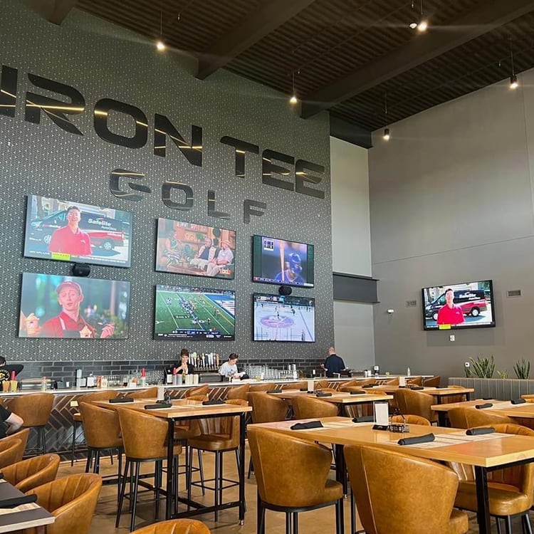 Iron Tee Golf. Hisense Commercial Display