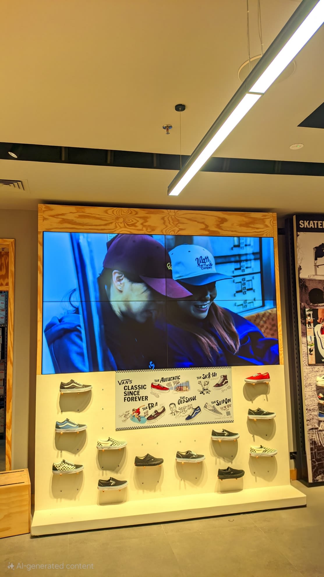 Vans Store. Hisense Commercial Display