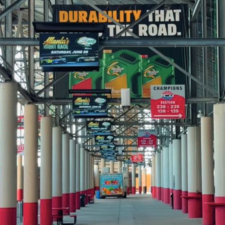 Atlanta Motor Speedway. Hisense Commercial Display
